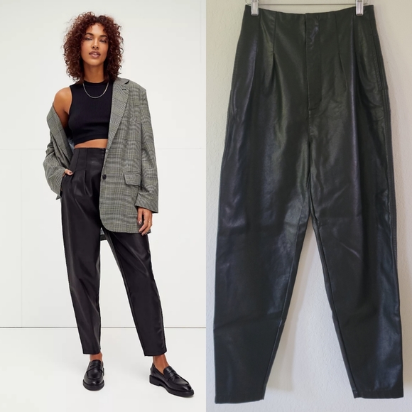 Free People | Pants & Jumpsuits | Free People Cecily Faux Leather ...